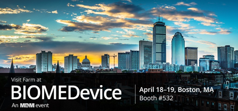 Connect with us at BIOMEDevice Boston, booth #532, April 18-19, 2018 ...